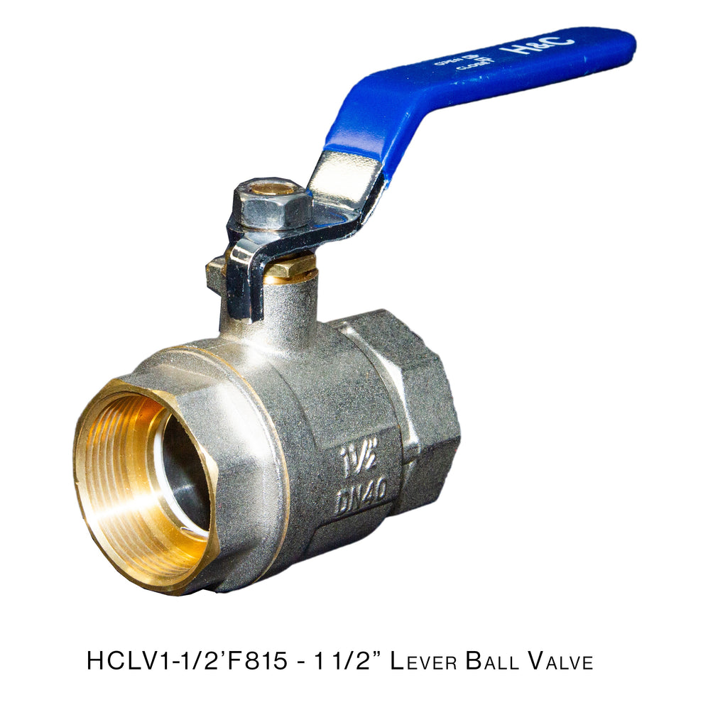 H&C LEVER BALL VALVE FXF 1-1/2' HCLV1-1/2'F815 – Micmar Online