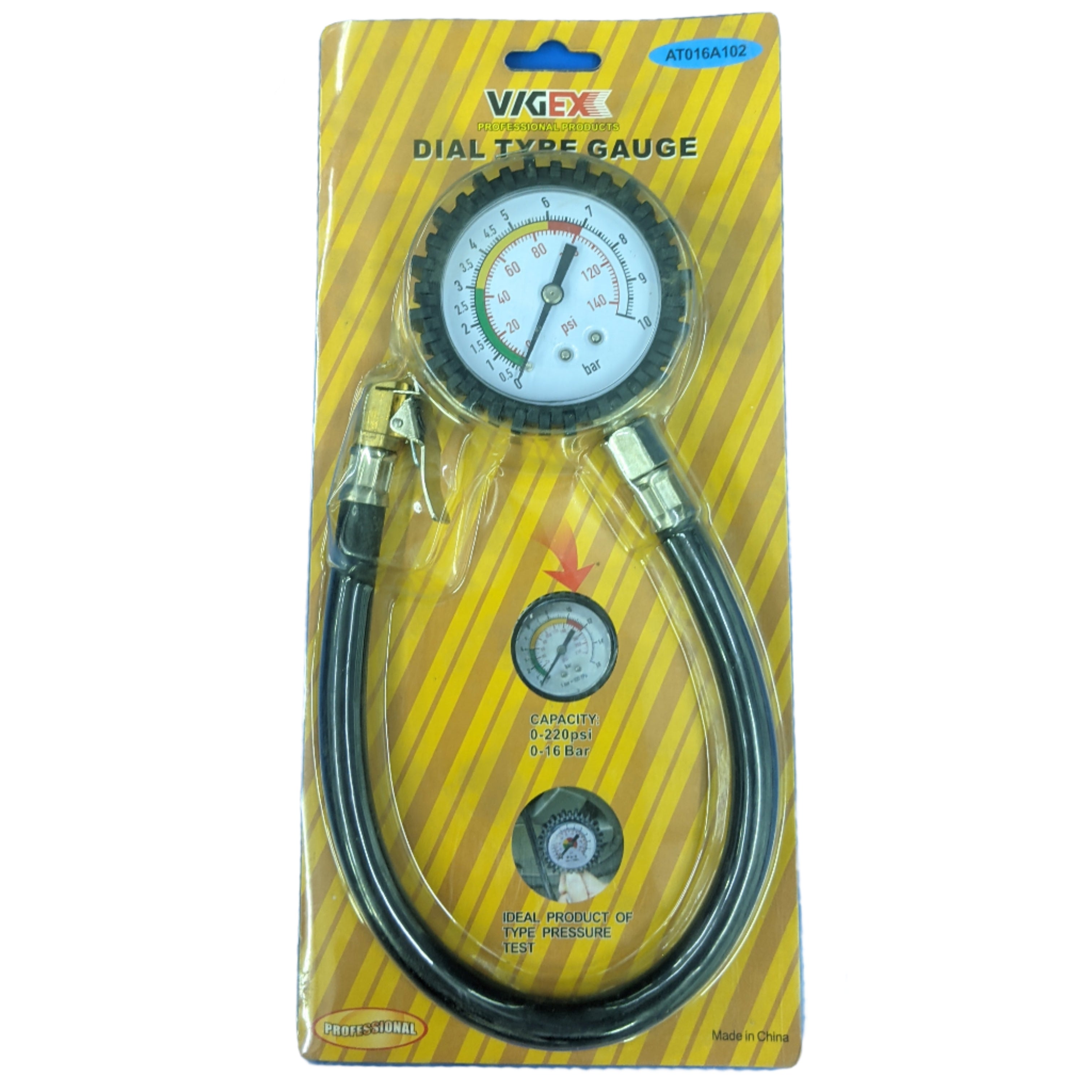 VIGEX DIAL TYRE GUAGE 10 BARS – Micmar Online