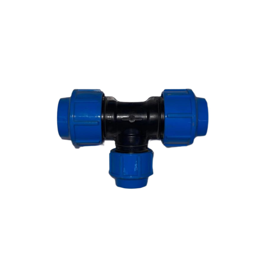 FLOTEK REDUCING TEE POLY COMPRESSION 25MMX25MMX20MM – Micmar Online