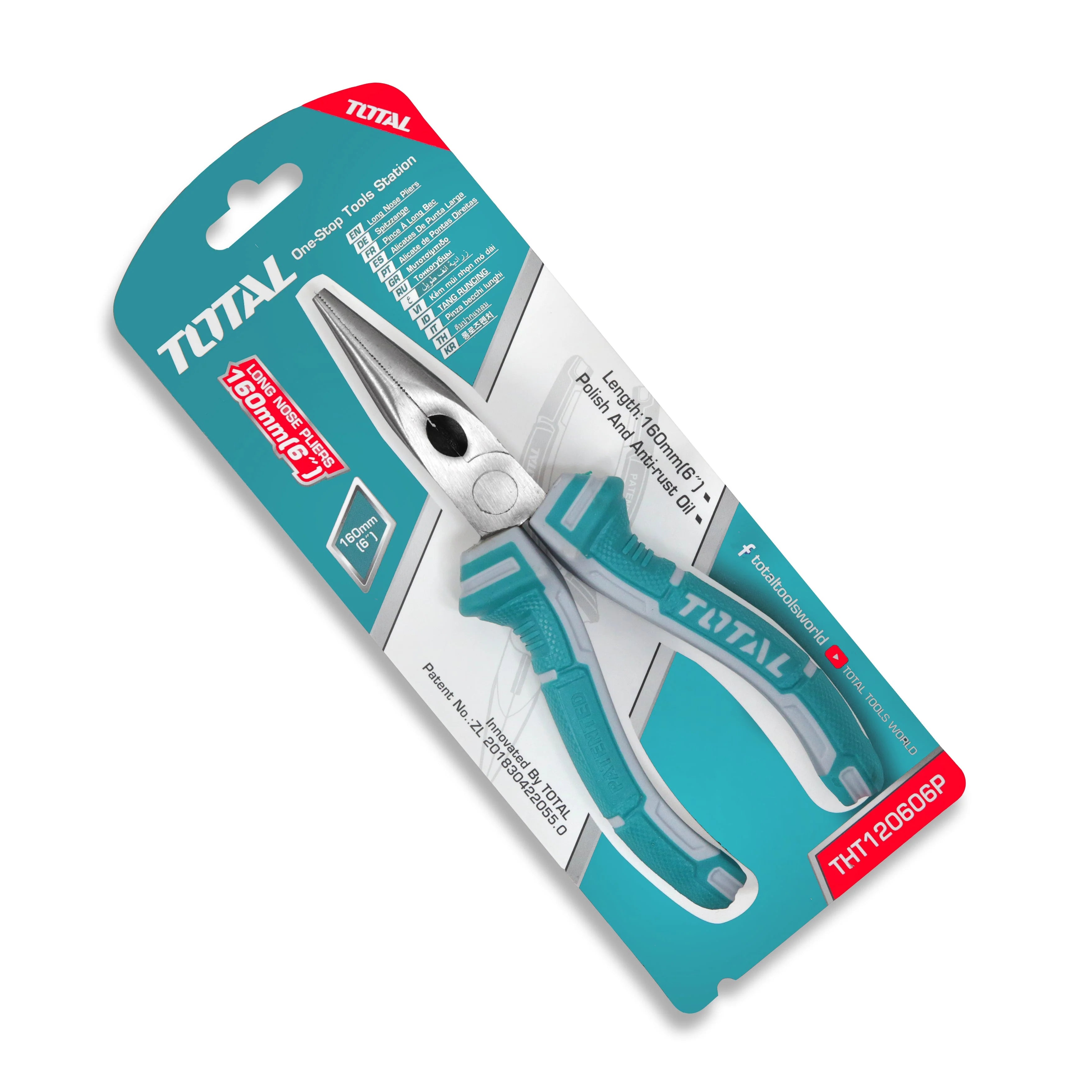 TOTAL PLIERS LONG NOSE 6" / 60MM THT120606P TT – Micmar Online