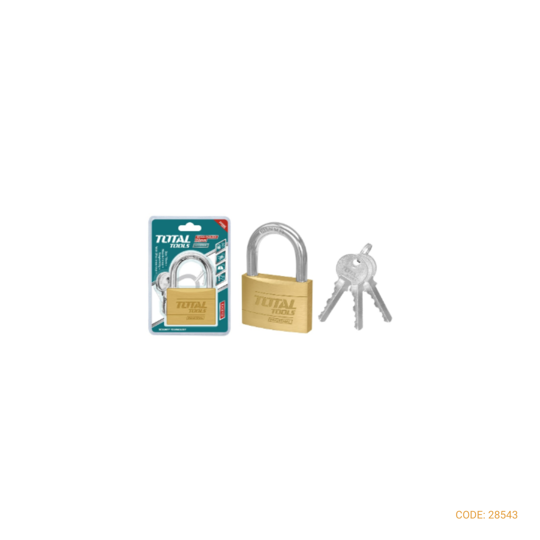 TOTAL PADLOCK HEAVY DUTY BRASS 70MM TLK32702 – Micmar Online