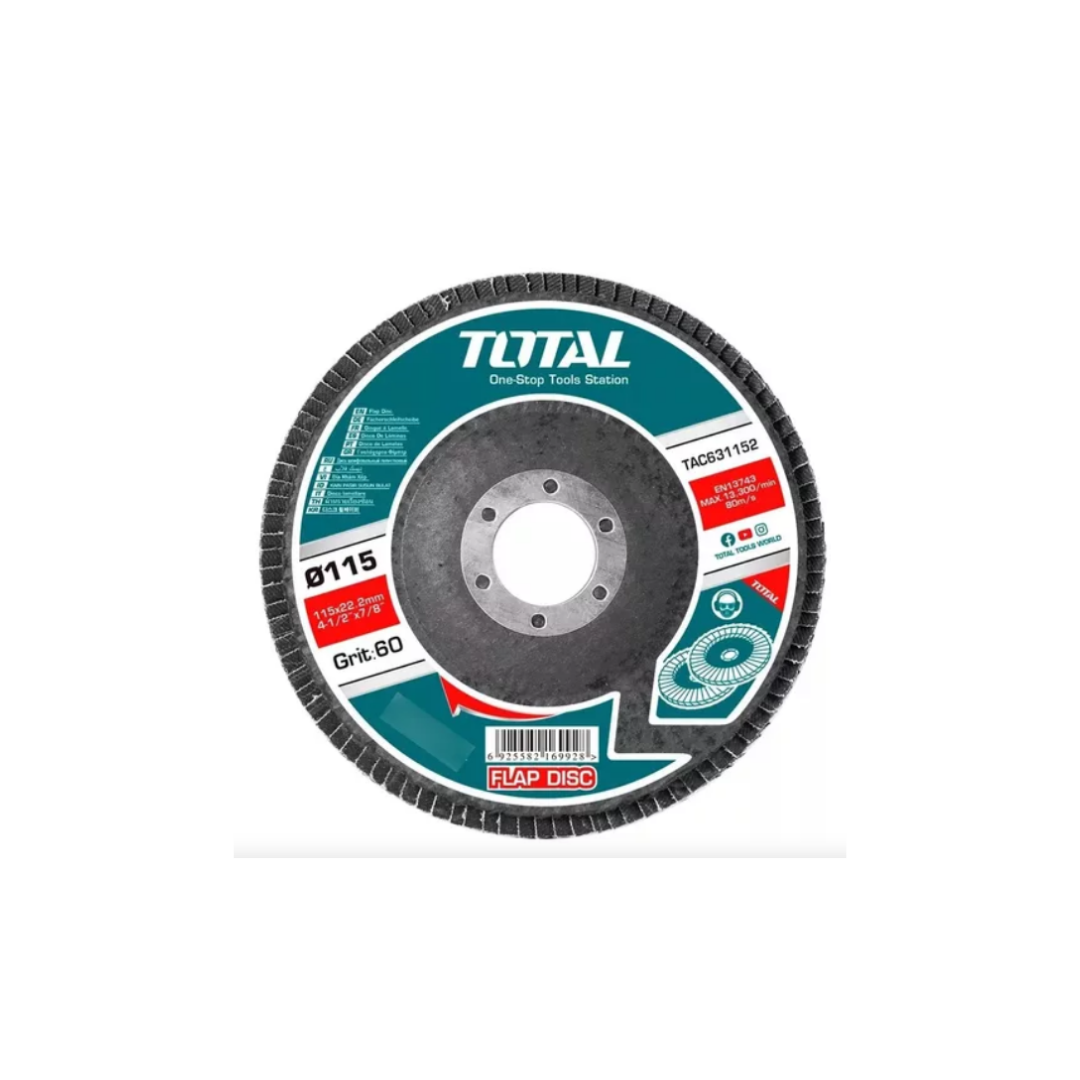 TOTAL FLAP DISC 115MM P60 TAC631152 – Micmar Online