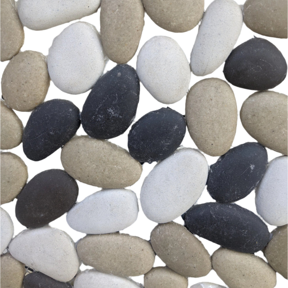 MOZAIC RIVER PEBBLE BLACK SHEETS 300X300 – Micmar Online
