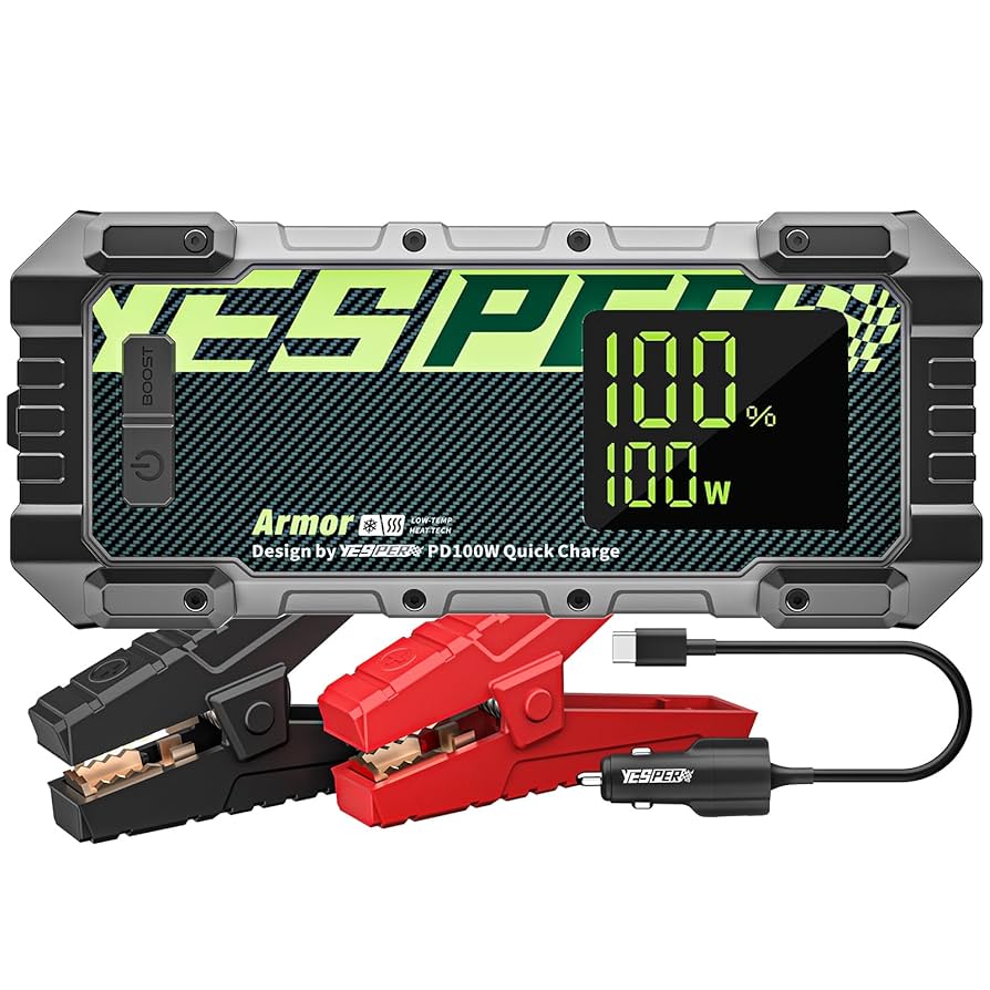 YESPER JUMP STARTER 12V 20000MAH 3000A 238X105X53MM ARMOR – Micmar Online