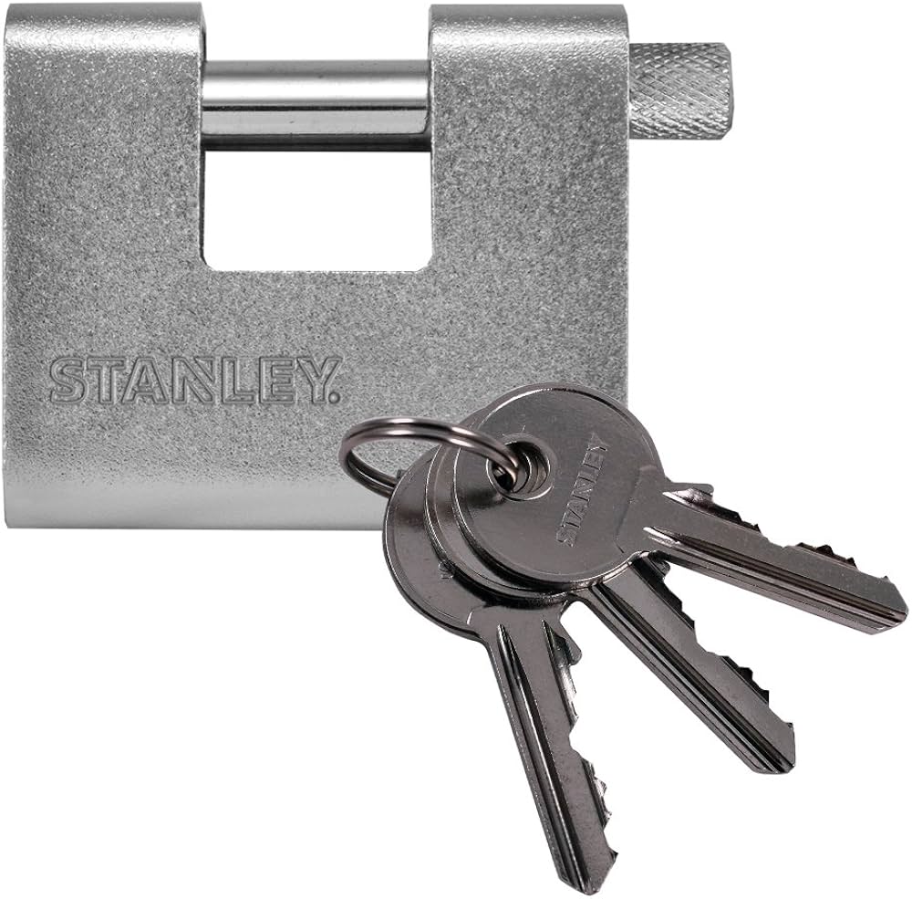 STANLEY PADLOCK BRASS SOLID ARMOURED 80MM S742-023 – Micmar Online