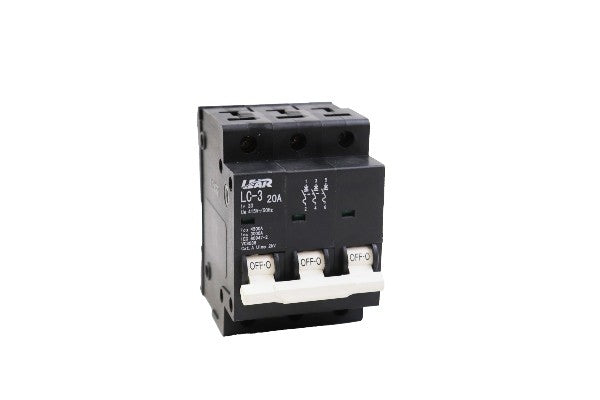 LEAR MINI CIRCUIT BREAKER 3P 20A 4.5KA 19MM LC3-20A – Micmar Online