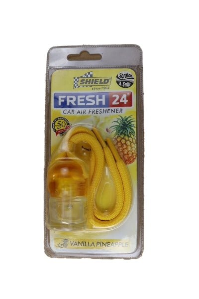 SHIELD CAR AIR FRESHNER VANILLA PINEAPPLE 7ML SH400 – Micmar Online